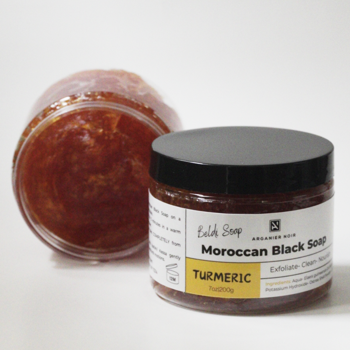 Turmeric Moroccan Black Soap – Arganier Noir