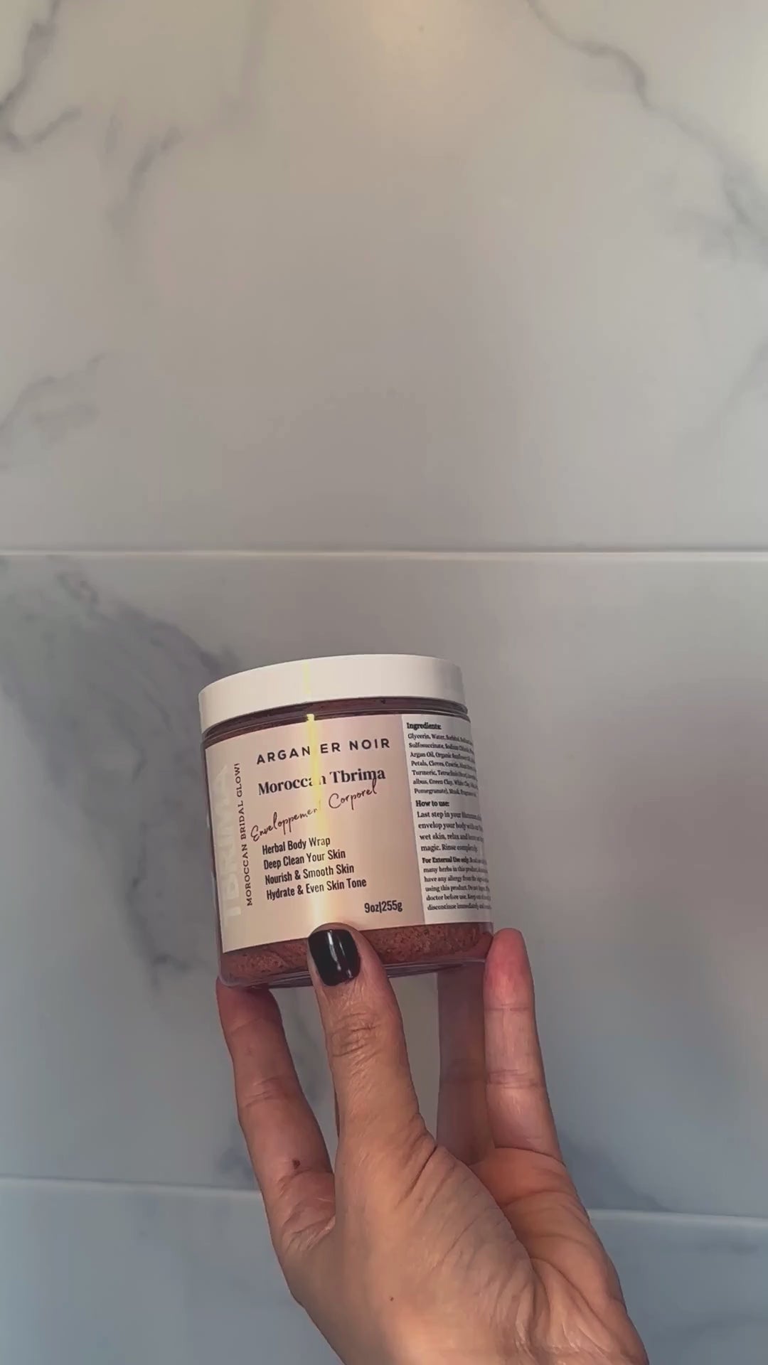 Tbrima Herbal Body Wrap with Herbs and Aker Fassi – Arganier Noir