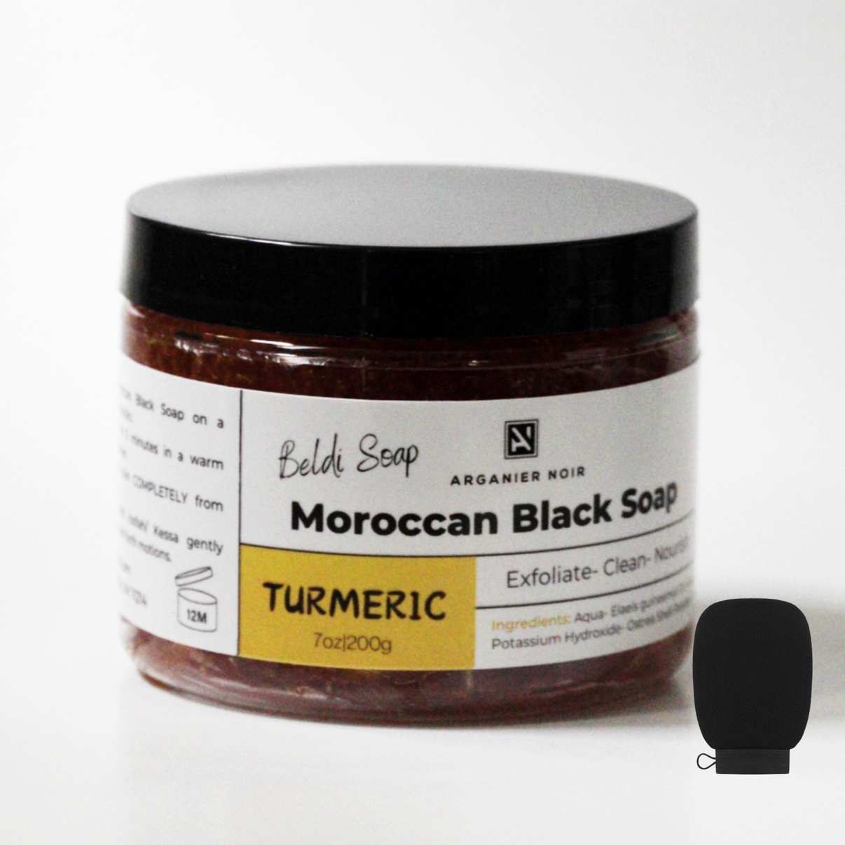 Turmeric Moroccan Black Soap – Arganier Noir